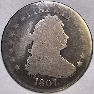 1807 Draped Bust Quarter Choice Almost Good AG+/G Coin #13172 | eBay