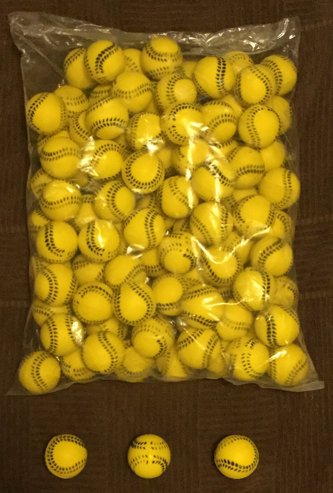 25 Small Yellow Soft Training Balls 1 inch | eBay