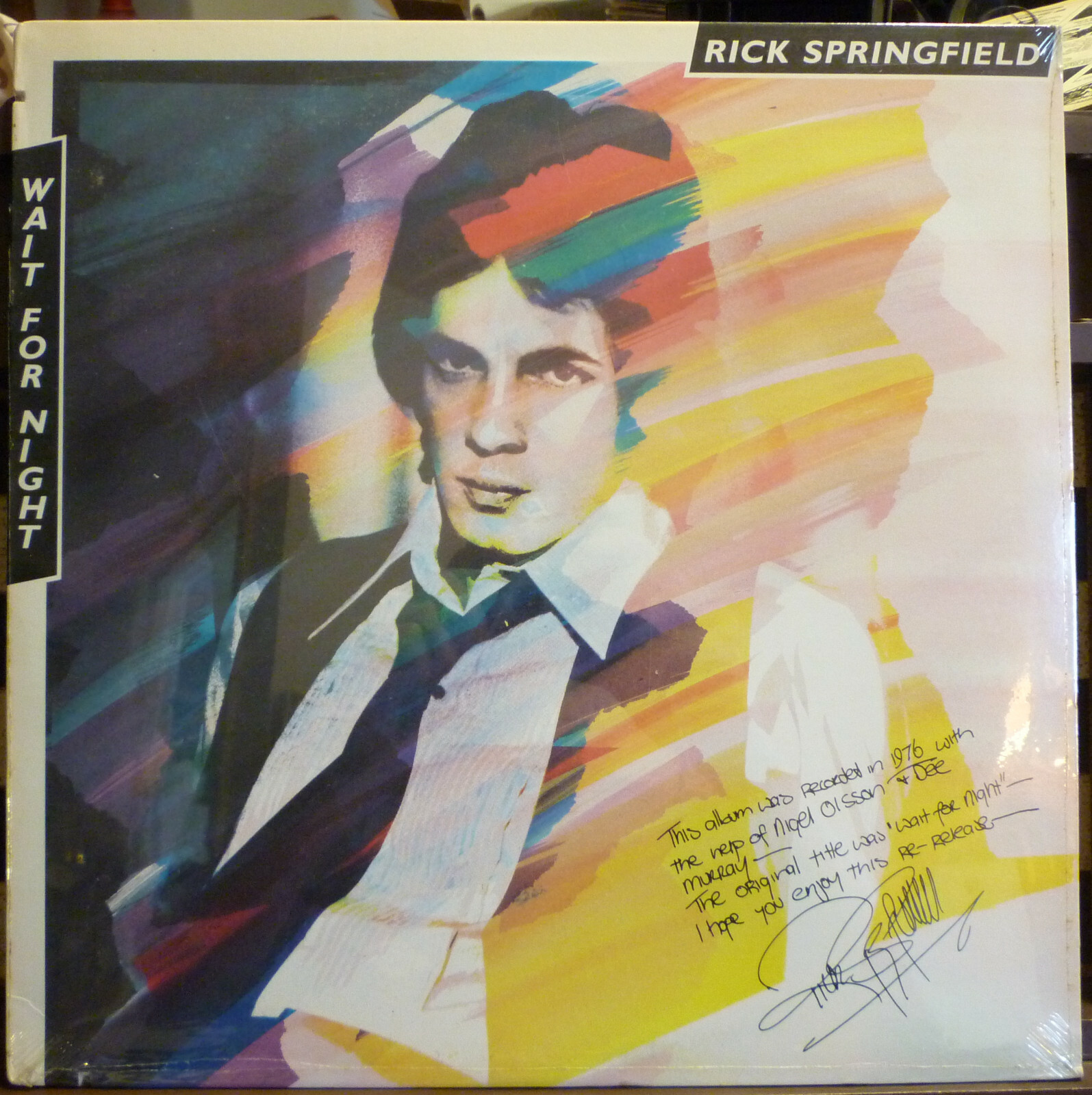 Wait For Night Rick Springfield LP NEW Factory sealed RCA 1982 Re-Issue ...