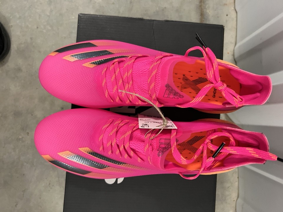 ADIDAS X GHOSTED .1 SG FW6892 Pink Fusion Football Soccer Cleat Sz 6.5 ...