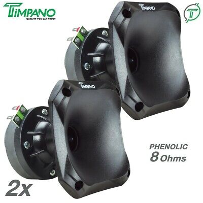 2x Timpano TPT-DH175 Slim 1" Ferrite Compression Driver 1in. Exit ...
