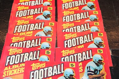 1981 Topps Football Stickers SEALED PACKS *LOT OF 11* SEALED! | eBay