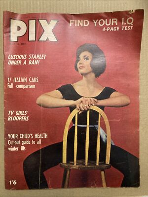 Pix Magazine May 16, 1964 Good Cond 64 Pages. Jerry Lewis, Italian Cars ...
