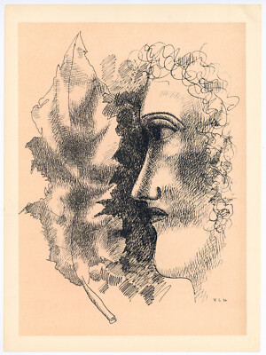 Fernand Leger "Head and Leaf" lithograph | eBay