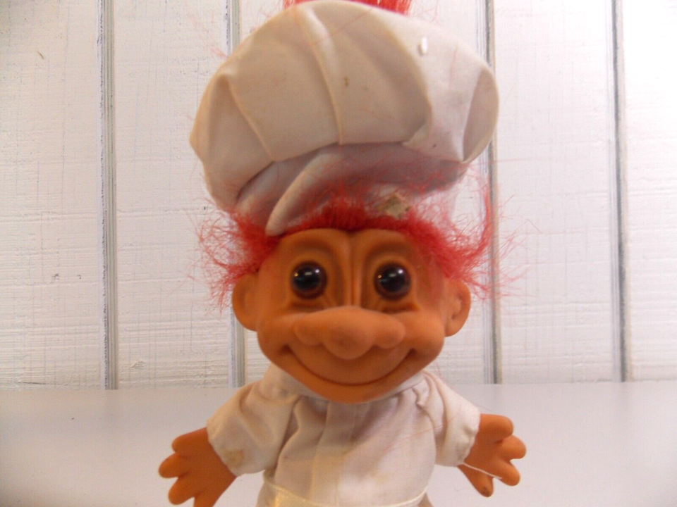 Master Chef Troll Red Hair Russ Figurine With Hat | eBay
