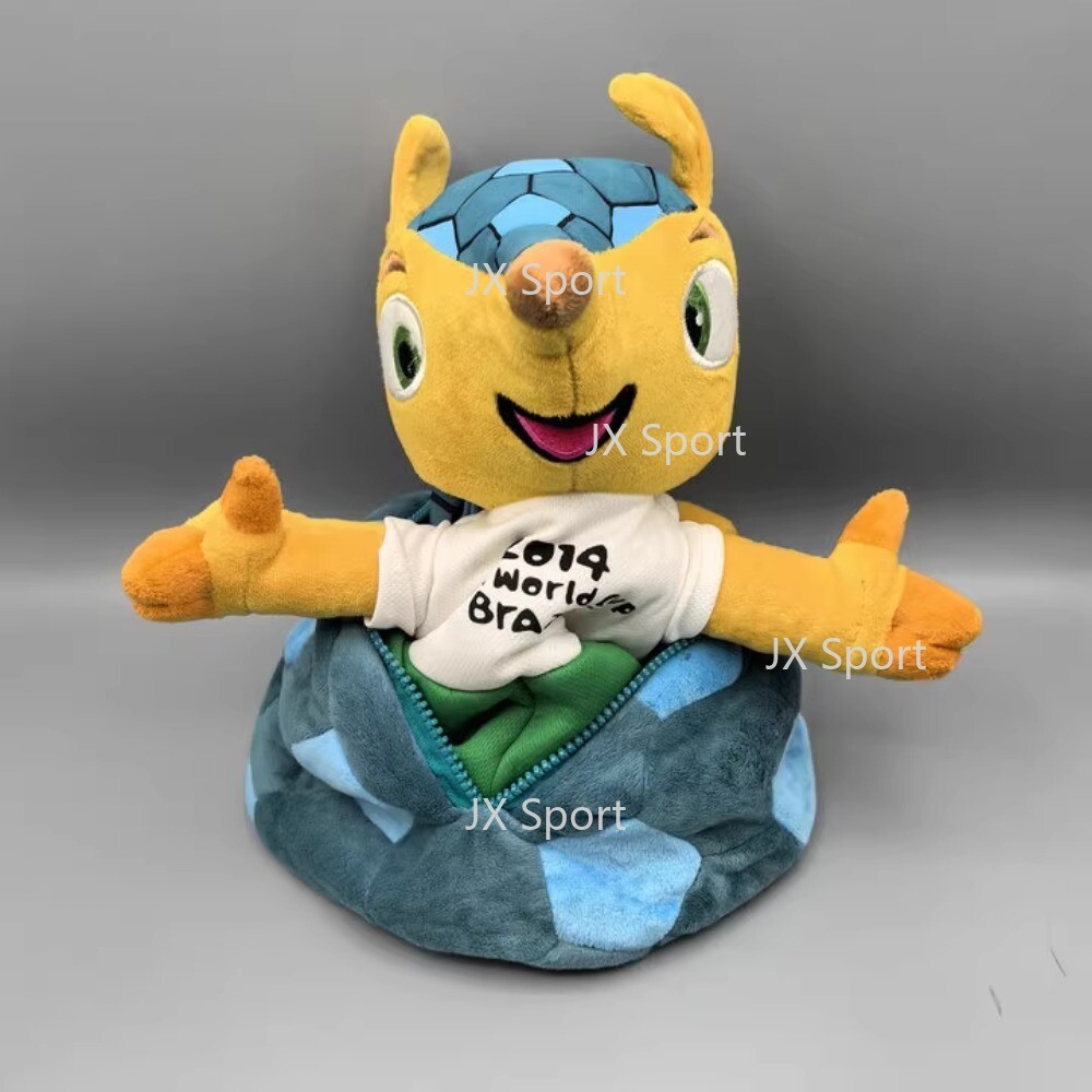 2014 Brazil Soccer World Cup Mascot Fuleco Plush Shape Authentic 1 | eBay