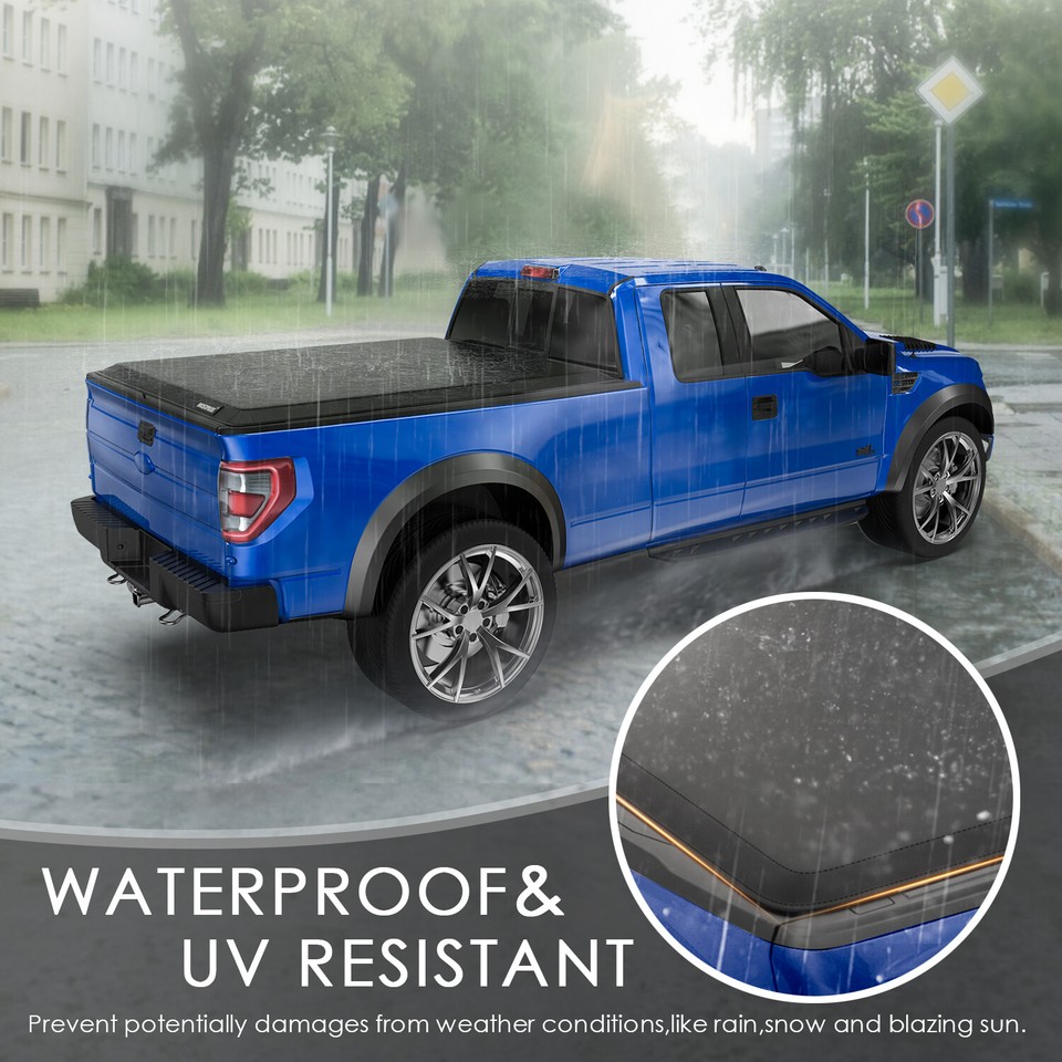 6FT Roll Up Truck Bed Tonneau Cover For 1993-2011 Ford Ranger Flareside ...