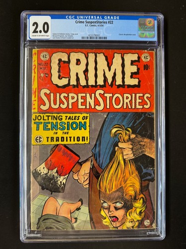CRIME SUSPENSTORIES #22 CGC 2.0 EC Comics - Classic Pre-Code Horror ...