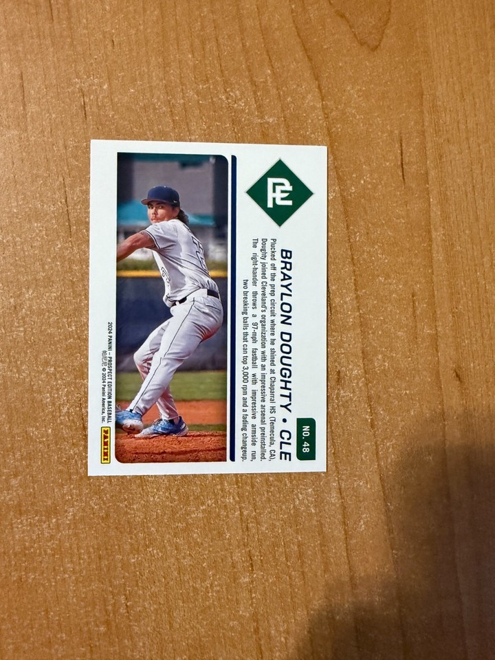 2024 Panini Prospect Edition - Braylon Doughty - #48 Red Ticket ...