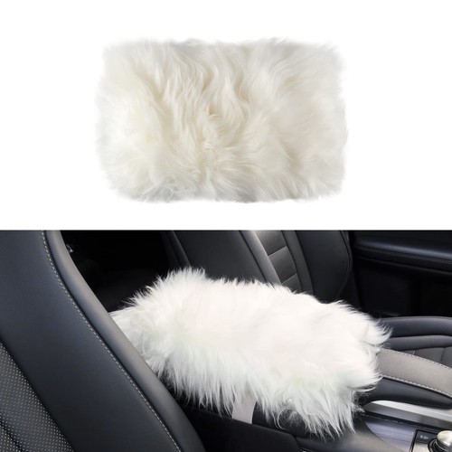 Amiss Genuine Wool Auto Center Console Pad, Universal Car Armrest Seat ...
