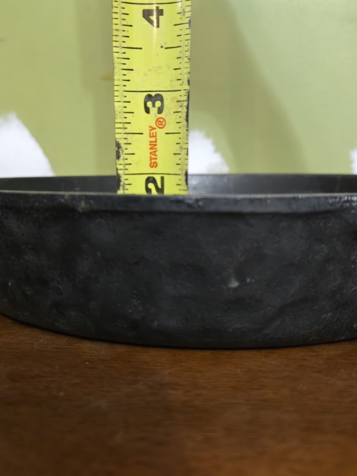 VTG #8 DIMPLED HAMMERED CAST IRON PAN 11" WIDE | eBay
