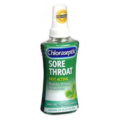 Phenol Oral Pain Reliever Sore Throat Spray Menthol Menthol 6 oz By ...