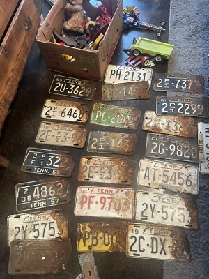 Lot Of 22- 1950s 1960s Tennessee License Plates Original | eBay