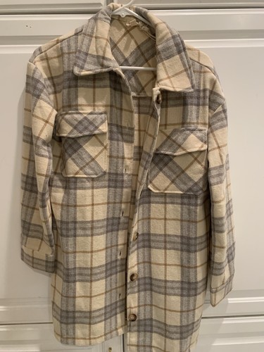 Hem And Thread Shacket Junior Small | eBay