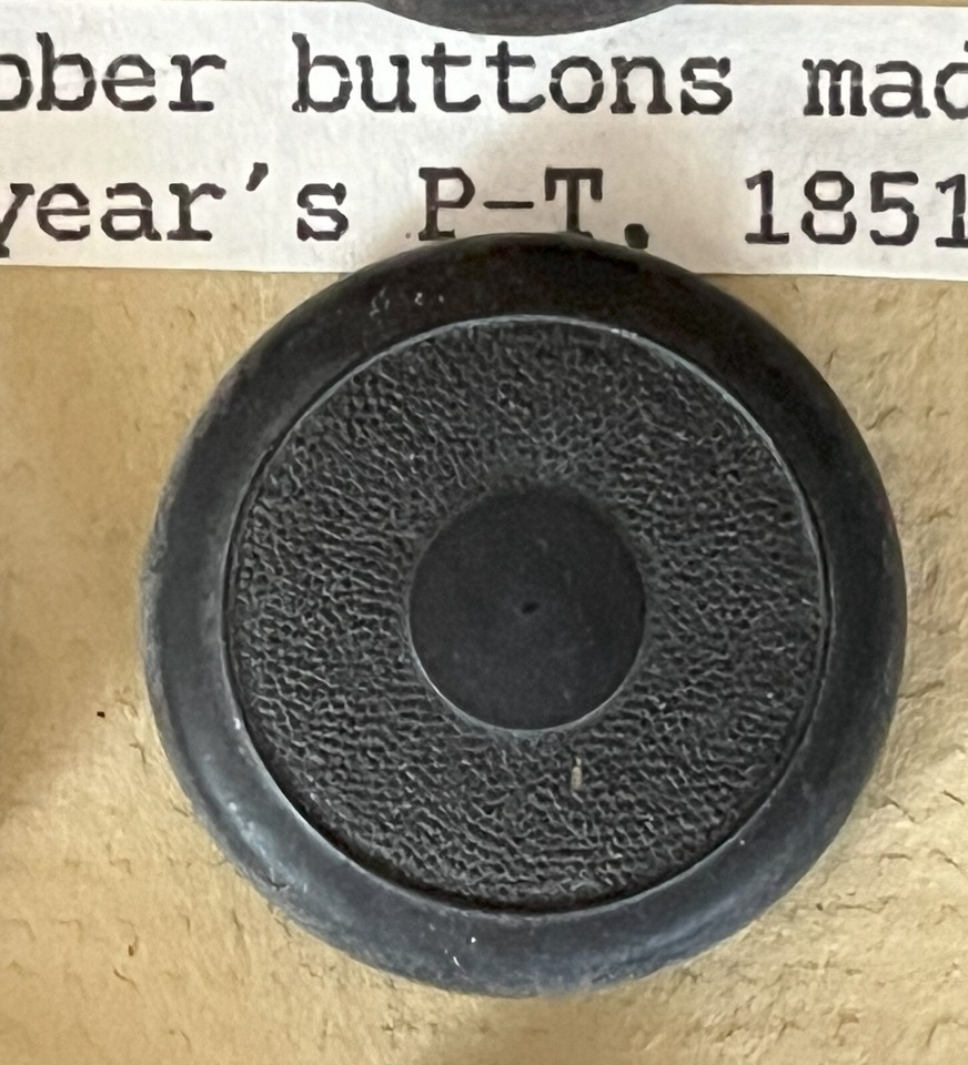 Civil War / 1851 Large Hard Rubber Buttons Marked Goodyear | eBay
