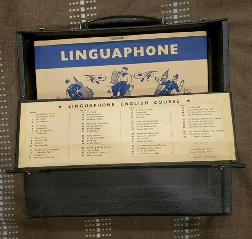 Vintage Linguaphone English language Complete Course Vinyl Sounds ...