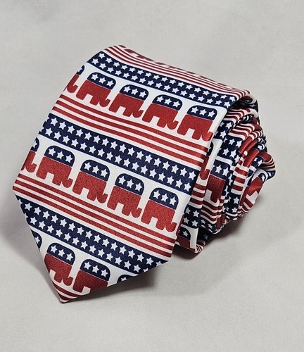 Republican Party Stars And Stripes Political Elephant Flag White Neck ...