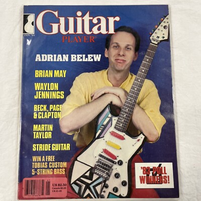 Guitar Player Mag Jan 1984 ADRIAN BELEW Brian May Waylon Jennings ...