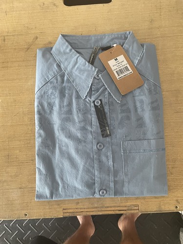 Oakley Long Sleeve Shirt Mug Shot Slate Blue Size Medium new | eBay