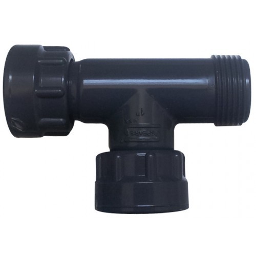 Spears PVC MANIFOLD TEE 25mm BSP Male & Female Thread GREY *USA Made | eBay