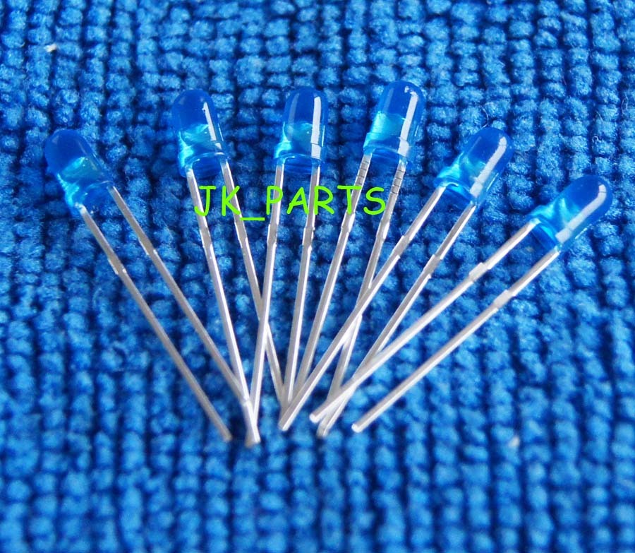 1000pcs 3MM ROUND BLUE COLOR BLUE LIGHT Super Bright Bulb Lamp LED ...