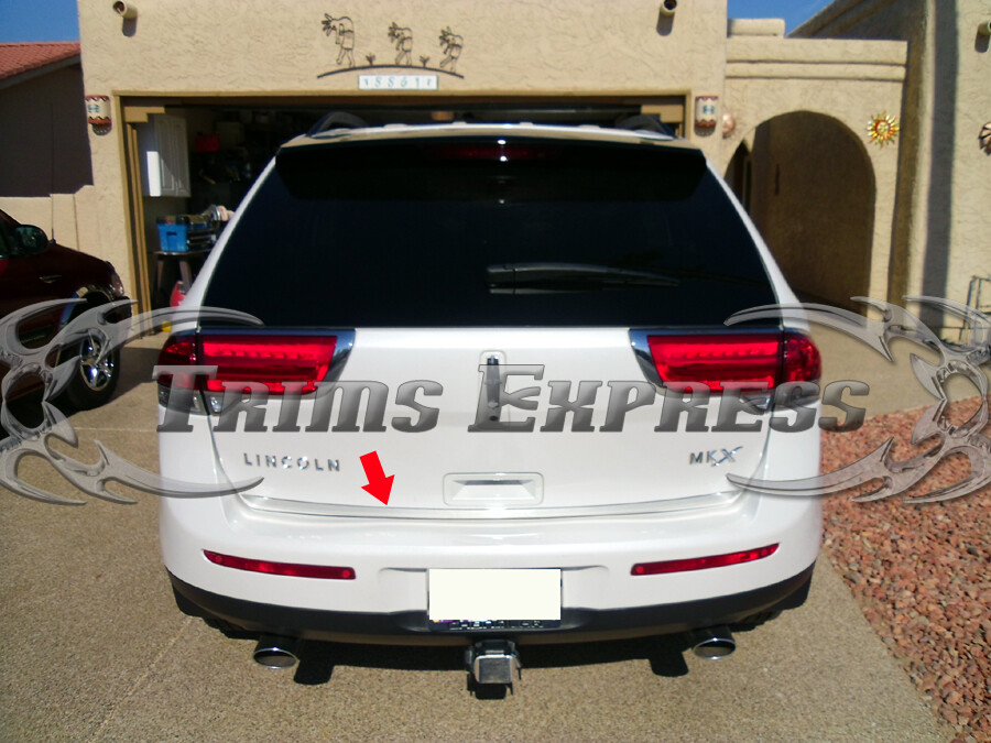 2007-2015 Lincoln MKX Rear Trunk Lower Trim Accent Chrome Stainless Lid ...