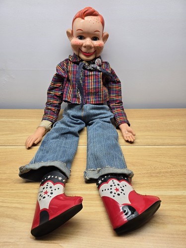 Vintage Howdy Doody Ventriloquist Dummy Puppet Doll 32” Mouth Works ...