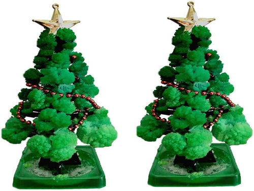 Mini Christmas Tree Magic Growing, Paper Tree DIY Crystal Growing Kit ...