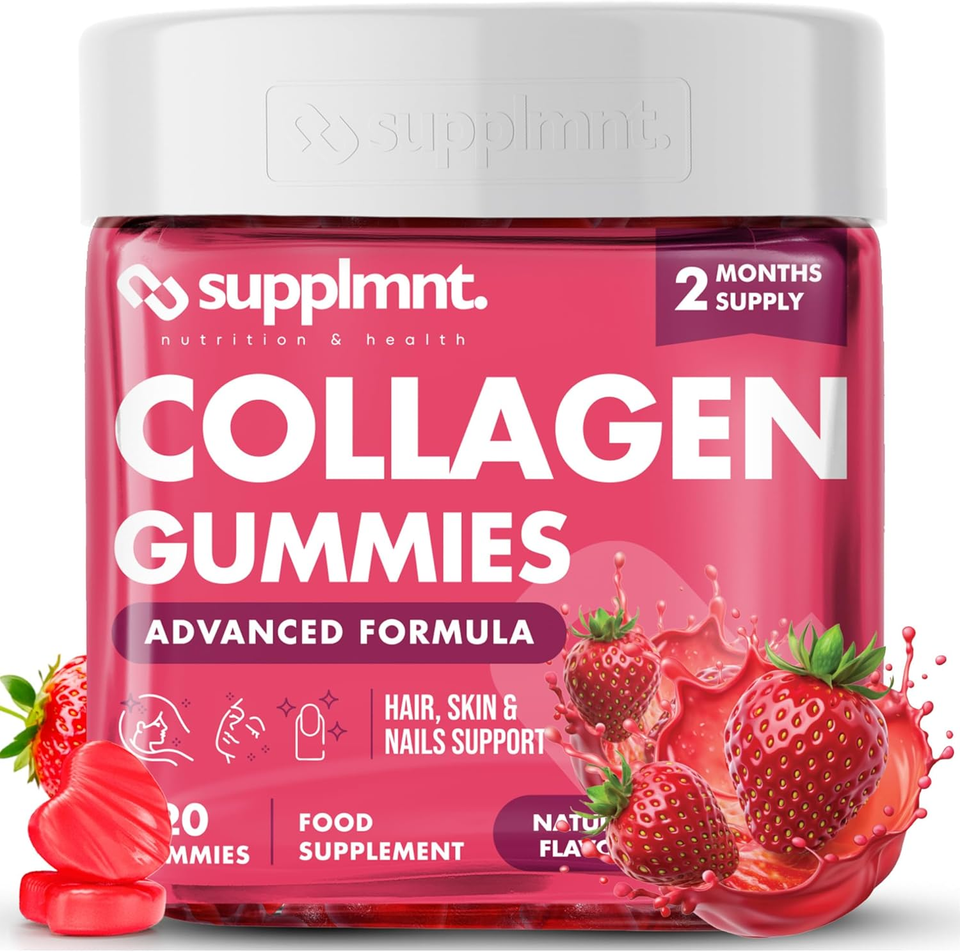 Marine Collagen Gummies, Hydrolysed Collagen Peptides W/Biotin ...