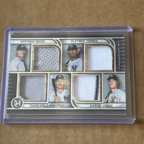 2023 Topps Museum Collection Judge Stanton Yankees Primary Pieces Quad ...