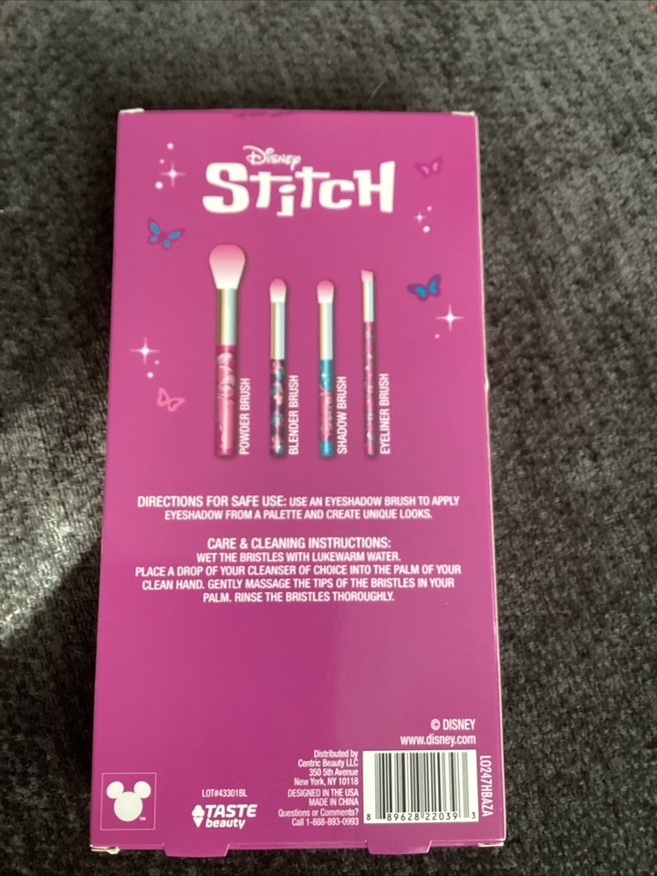 New Disney Stitch - Angel 4pc Cosmetic/Make up Brush Set | eBay
