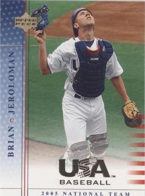 2005 Upper Deck USA Baseball - 2005 National Team Brian Jeroloman # ...