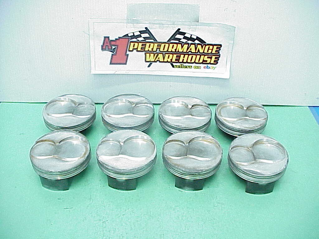 8 Diamond Pistons 4.260" & Wide Bore Brodix Block 1.175 CH 866 Pin SB ...