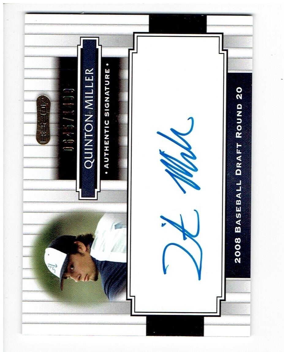 2008 Razor Signature Series - Silver #183 Quinton Miller (AU, RC) for ...
