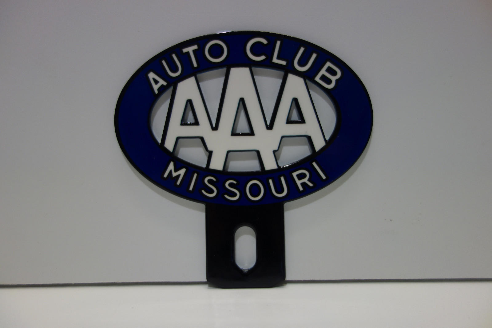 MISSOURI AAA AUTOMOBILE CLUB TOPPER DIE CUT 3 1/2" HIGH by 3 1/2" WIDE ...