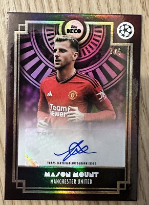 (#3 of 5) 23/24 Topps Deco Manchester United - Mason Mount - autograph ...