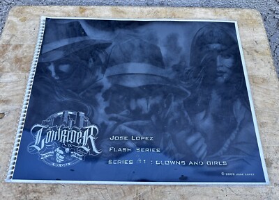Lowrider Tattoo Studio “Jose Lopez” Flash Book 📕 Series #1 Clowns 🤡 & Girls 🧒 | eBay