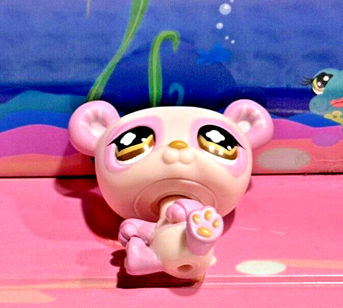 LITTLEST PET SHOP LPS AUTHENTIC LILAC & CREAM PANDA BEAR #899 | eBay.de