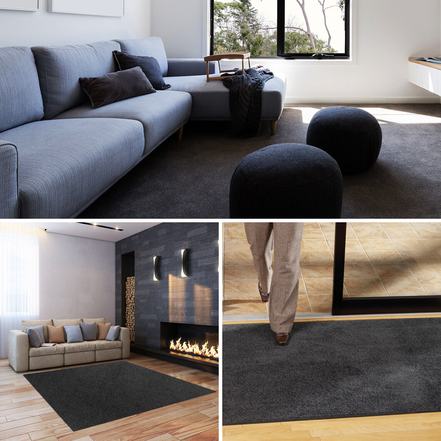 2㎡ Floor Rug Area Rug Mat kitchen Bedroom Living Dining Room Basement ...