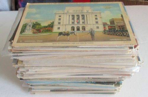 Lot of 300 Antique Mix of collectible postcards Cities landmarks ...