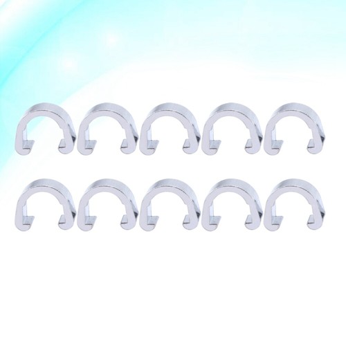 10 PCS Bicycle Brake Cable Clamp Clamps Clips Aluminum Alloy Conduit | eBay