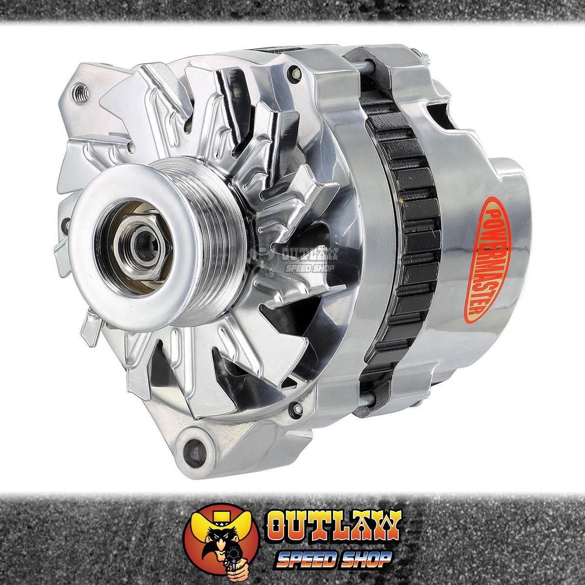 POWERMASTER ALTERNATOR POLISHED FITS GM 140A 1-WIRE INT REG SERPENTINE ...
