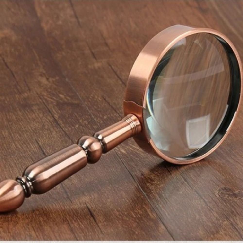 Handheld Magnifying Glass High Magnification Power Len All-Metal ...
