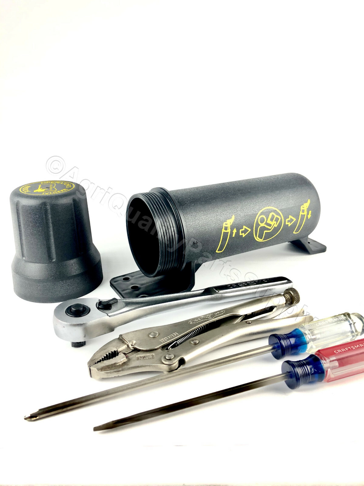 Large Manual Canister Holder Motorcycle Tool Storage Tube 12″ x 3-1/4 ...