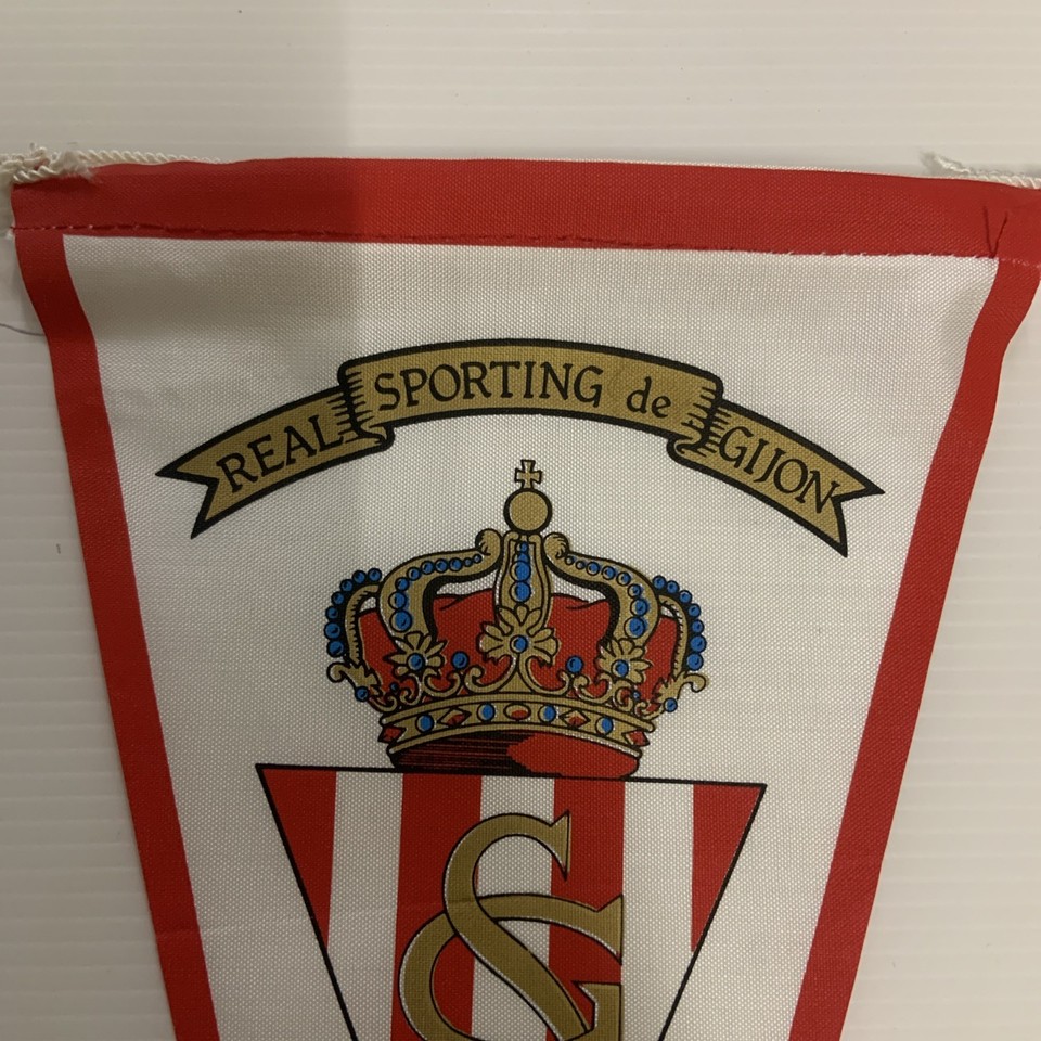 Vintage Fanion Football Club Spain Real Sporting De Gijon Pennant Flag ...