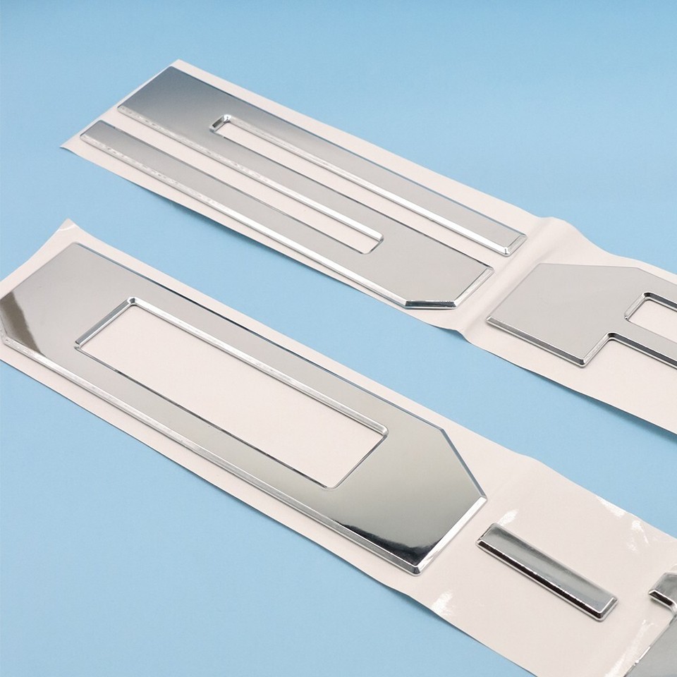 3D Raised Chrome Tailgate Inserts Letters Emblems for F-150 2018-2020 ...