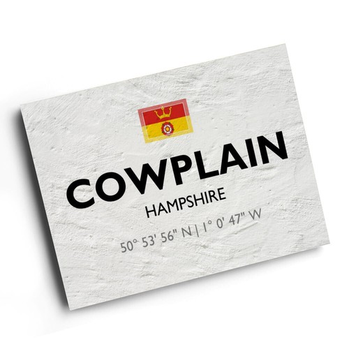 A4 PRINT - Cowplain, Hampshire - Lat/Long SU6911 | eBay UK