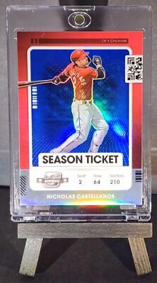 NICHOLAS NICK CASTELLANOS 2021 Contenders Optic Season Ticket BLUE ...