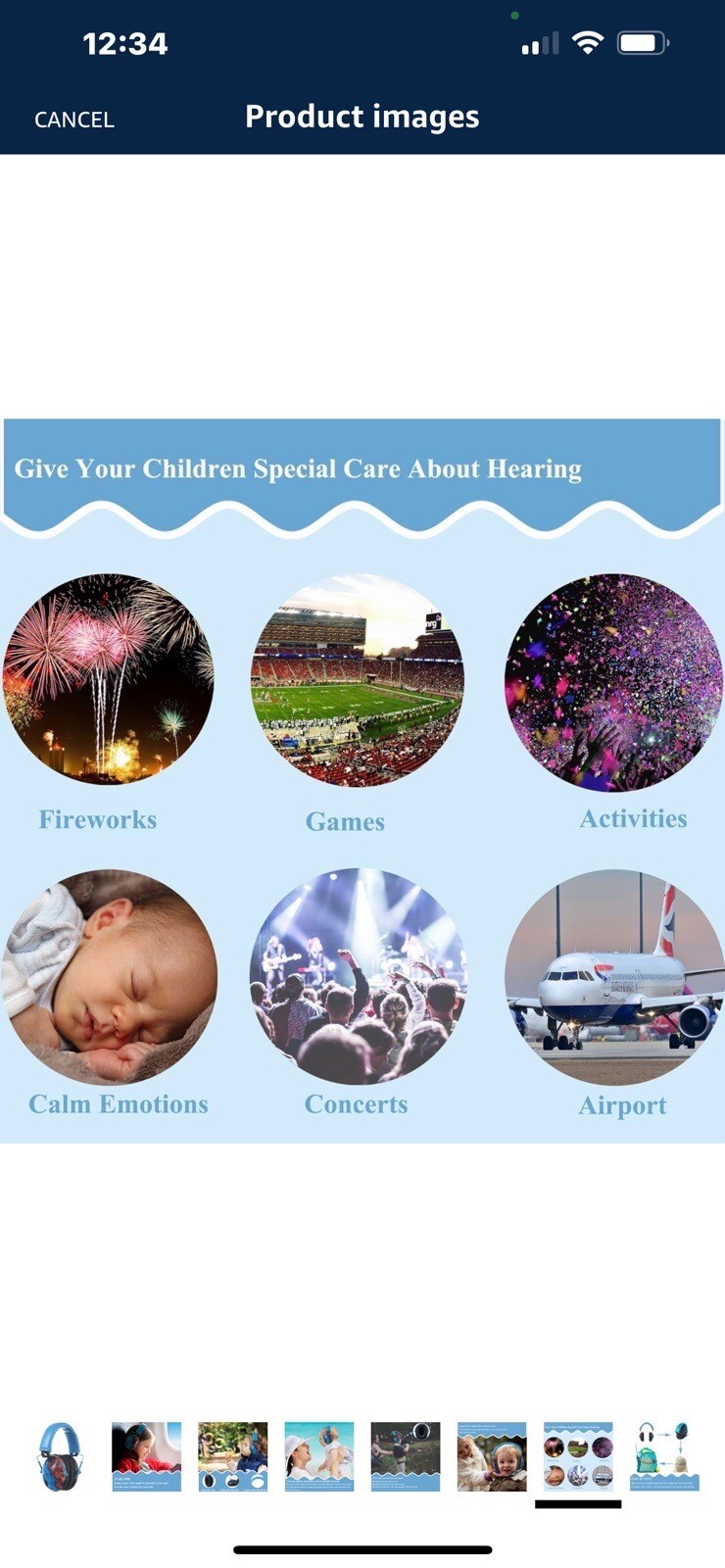 PROTEAR Kids Ear Protection Safety Ear Muffs NRR 25dB Noise Reduction