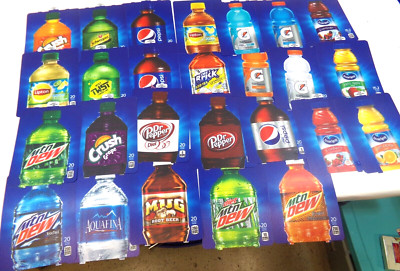 Dixie Narco Pepsi Drink Vending Machine Labels 276E 501E HVV Lot of 26 ...